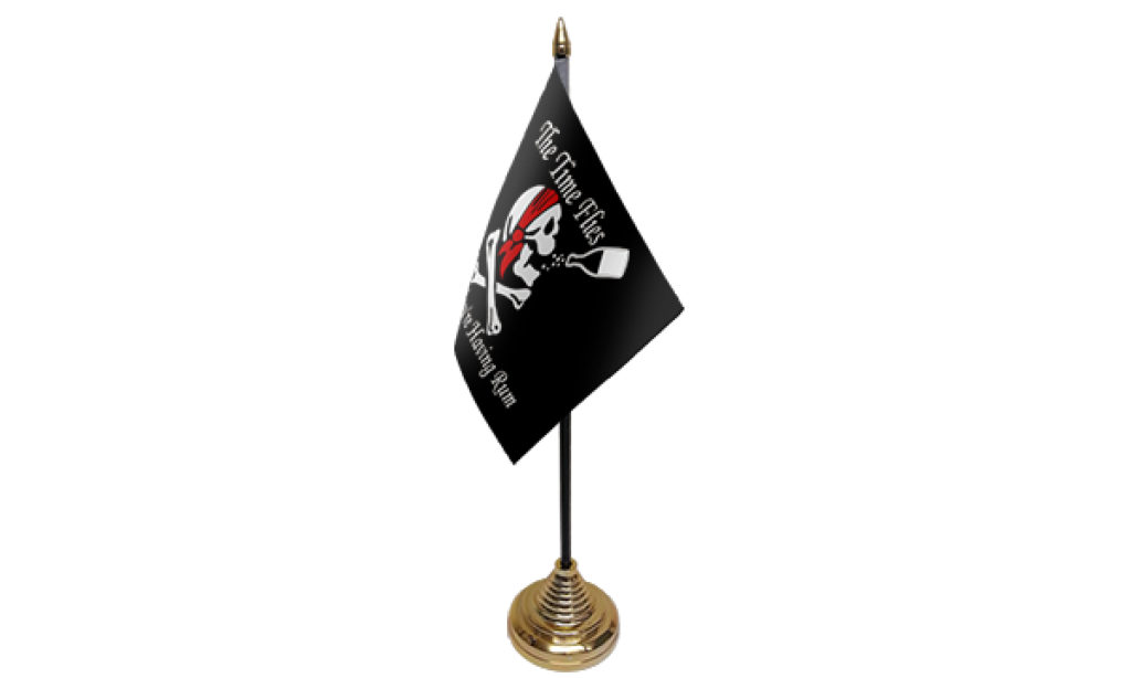 Time Flies When You Have Rum Table Flags – Welcome to Flag Superstore