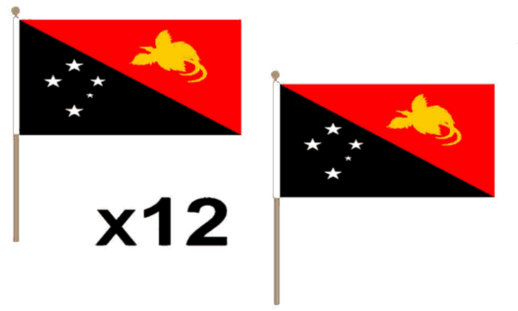 Papua New Guinea Large Hand Flags – Welcome to Flag Superstore