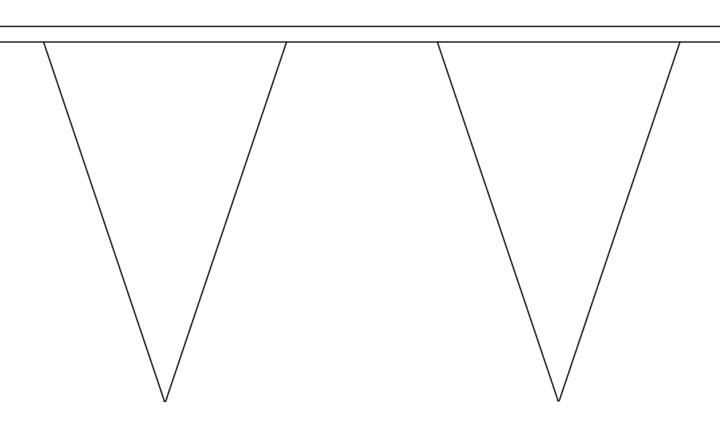 Plain White Triangle Bunting – Welcome to Flag Superstore